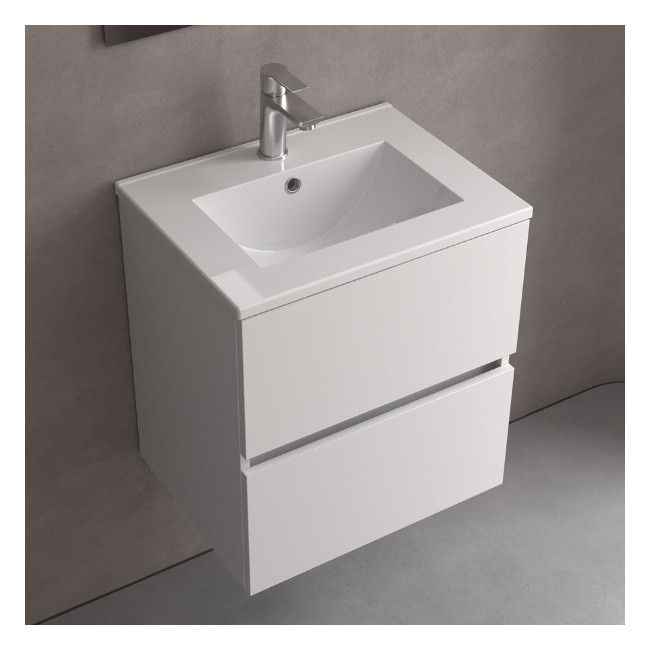 Plan vasque IBERIA 710 porcelaine blanche SALGAR