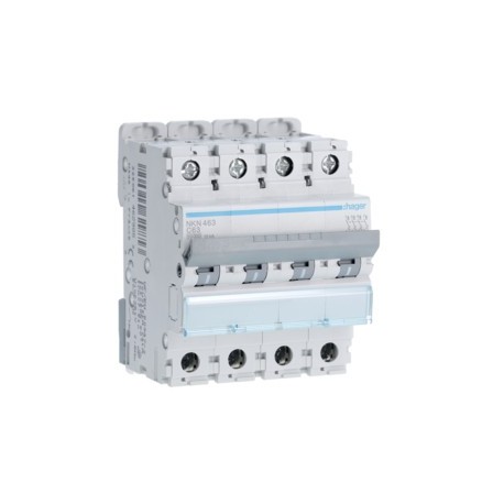 Disj.4P 10-15kA C-63A 4m - DISJONCTEURS MULTI. HAGER NKN463 - Vita Habitat